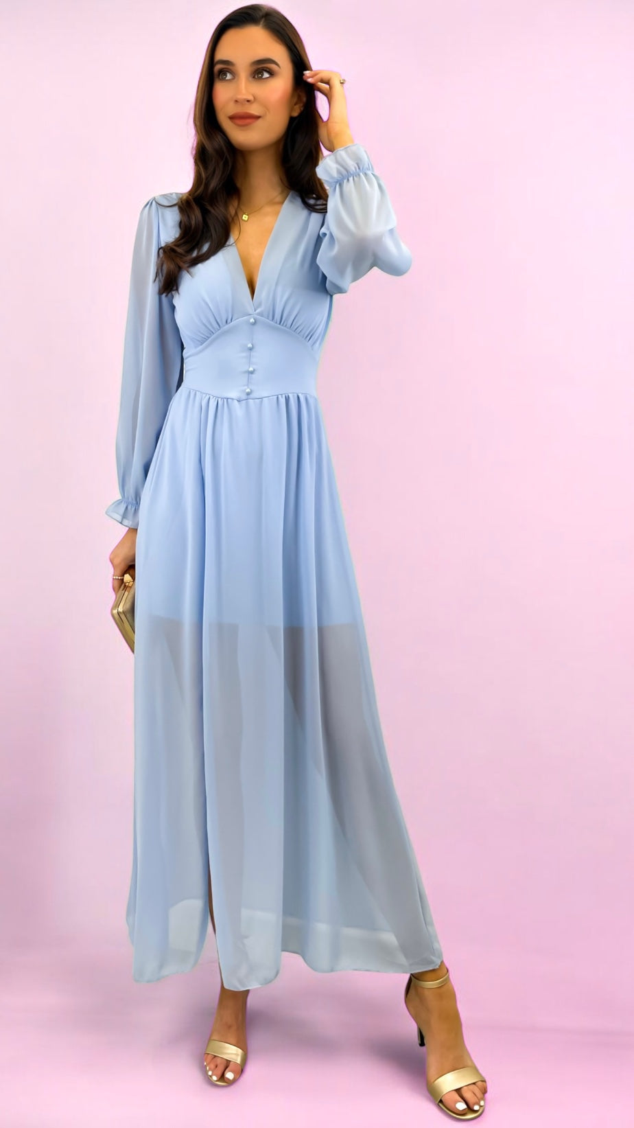 Baby Blue Print Dilys Dresses | dresses online | party dresses ...